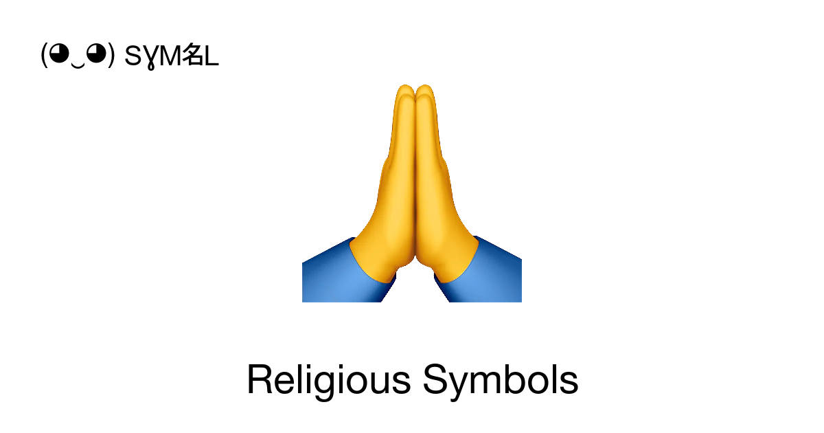 Religious Symbols ‭‭ ☪‬ Copy and Paste Signs with Names on ( ‿ ) SYMBL