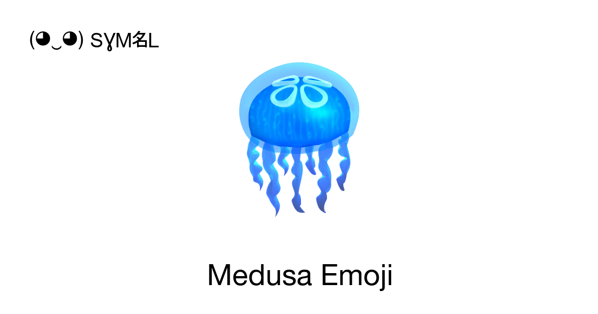 Medusa Emoji (Jellyfish) 📖 Significado del Emoji Copiar & 📋 Pegar ...