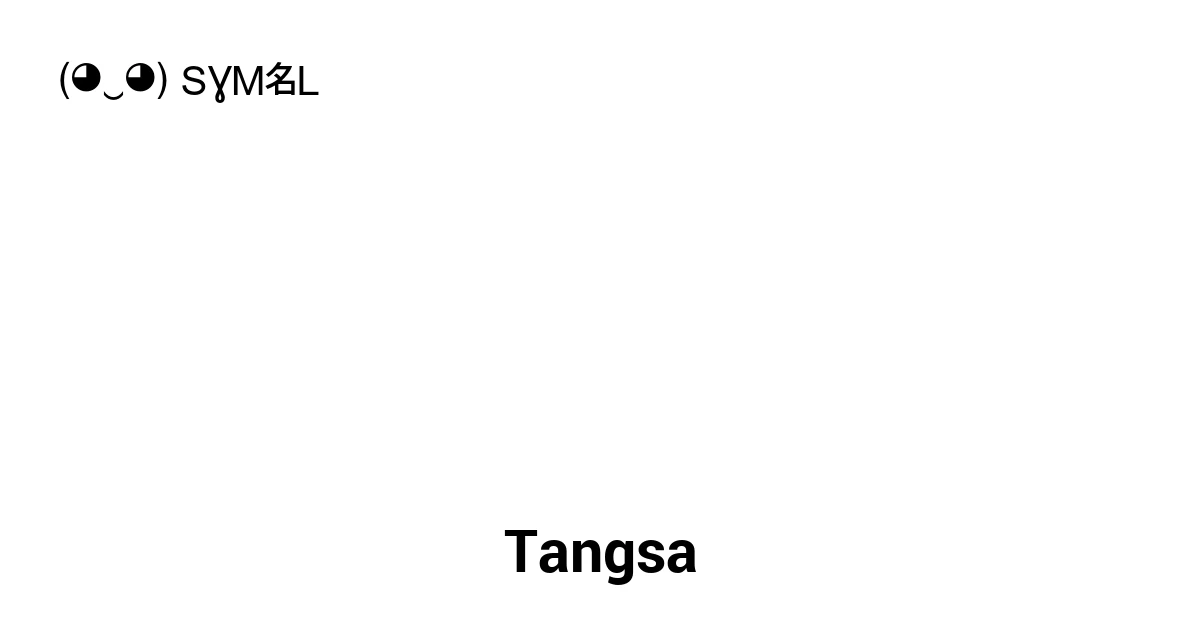Tangsa: Unicode Block (16A70-16ACF)