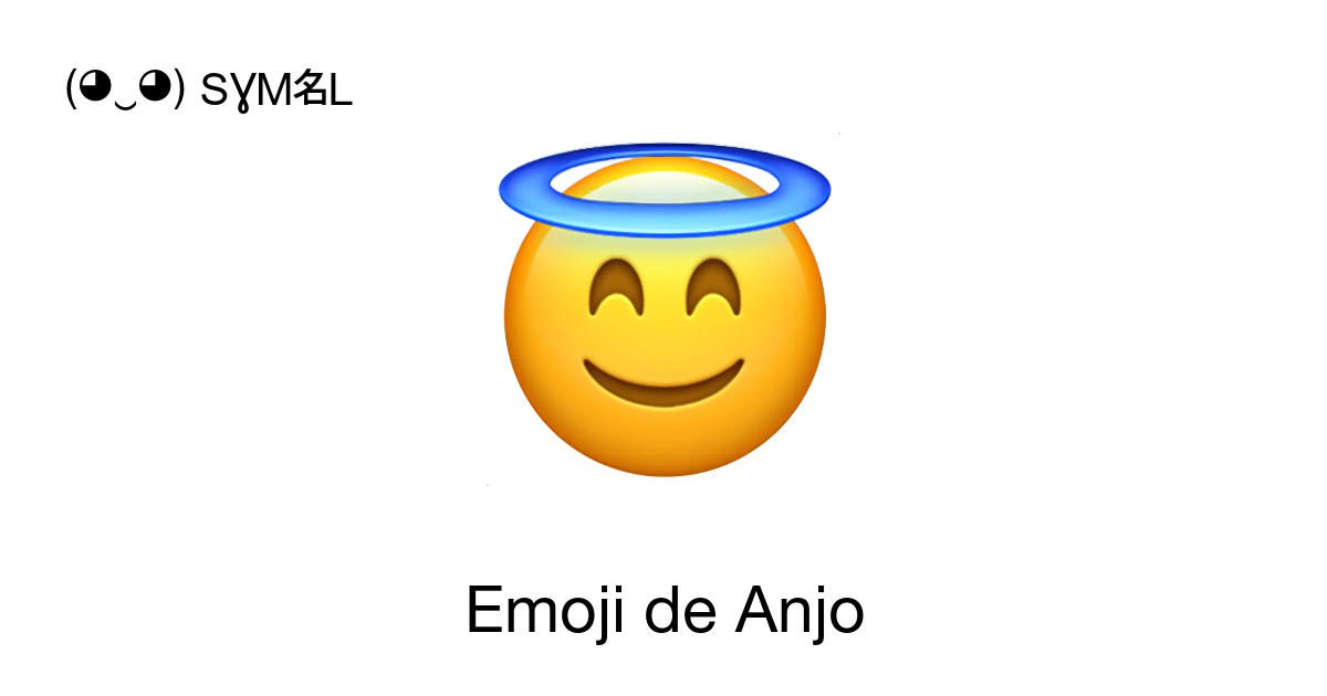 Emoji de Anjo 😇 👼 copie e use seus símbolos divinos favoritos ( ‿ ) SYMBL