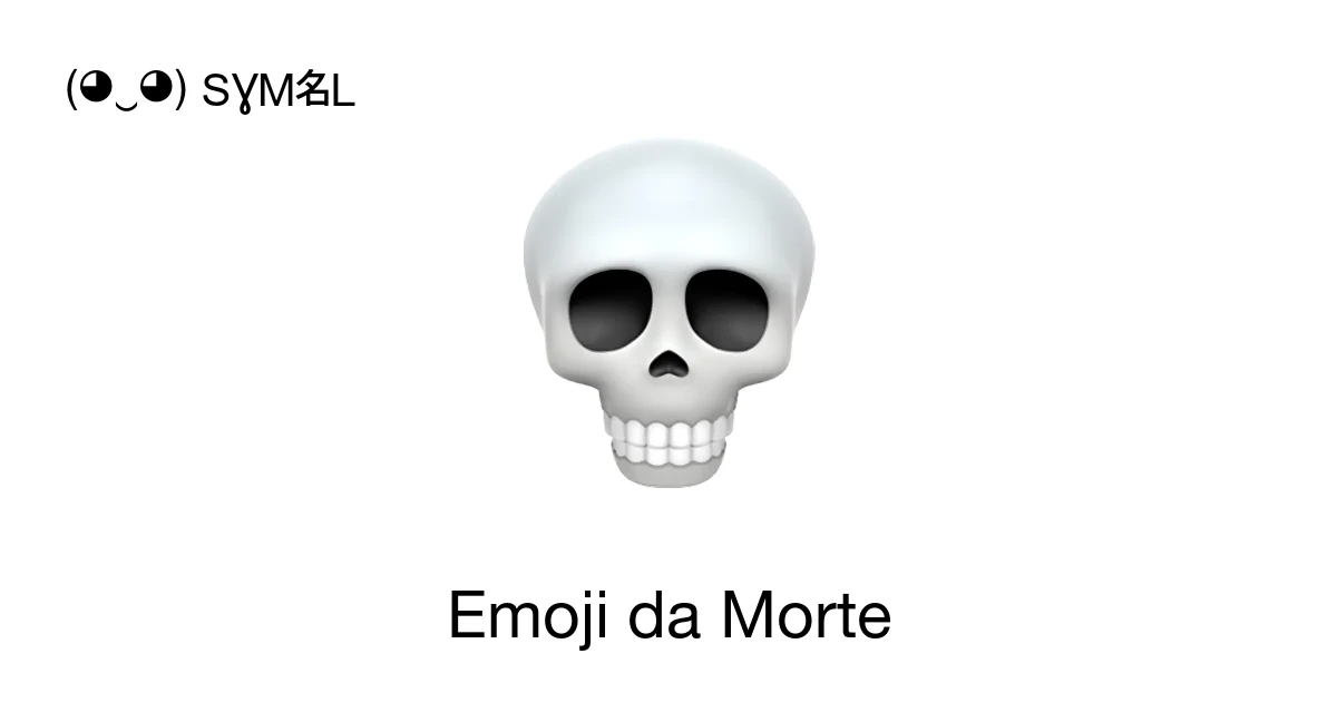 Emoji da Morte 💀☠️ copie e use seus símbolos de caveira favoritos ...