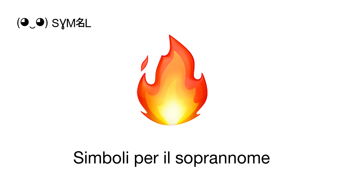 Simboli per i soprannomi 🔥 migliori personaggi per un soprannome ...