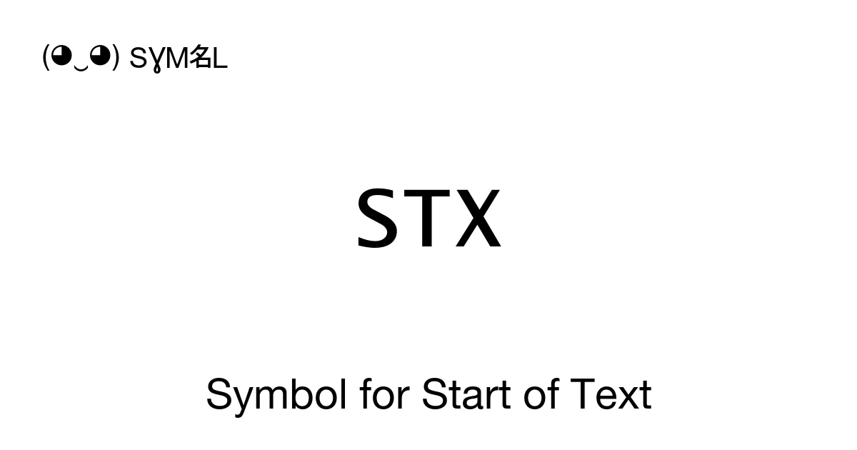 Symbol for Start of Text (U+2402) Symbol Meaning, Copy and Paste