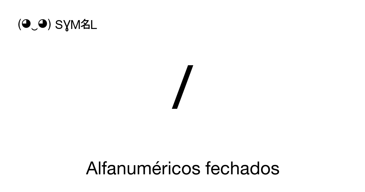 Alfanuméricos fechados, 160 símbolos, Intervalo Unicode: 2460-24FF ...