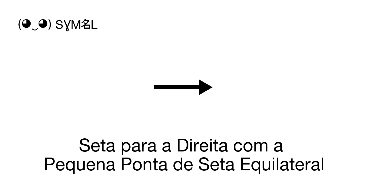 Seta para a Direita com a Pequena Ponta de Seta Equilateral, Número ...
