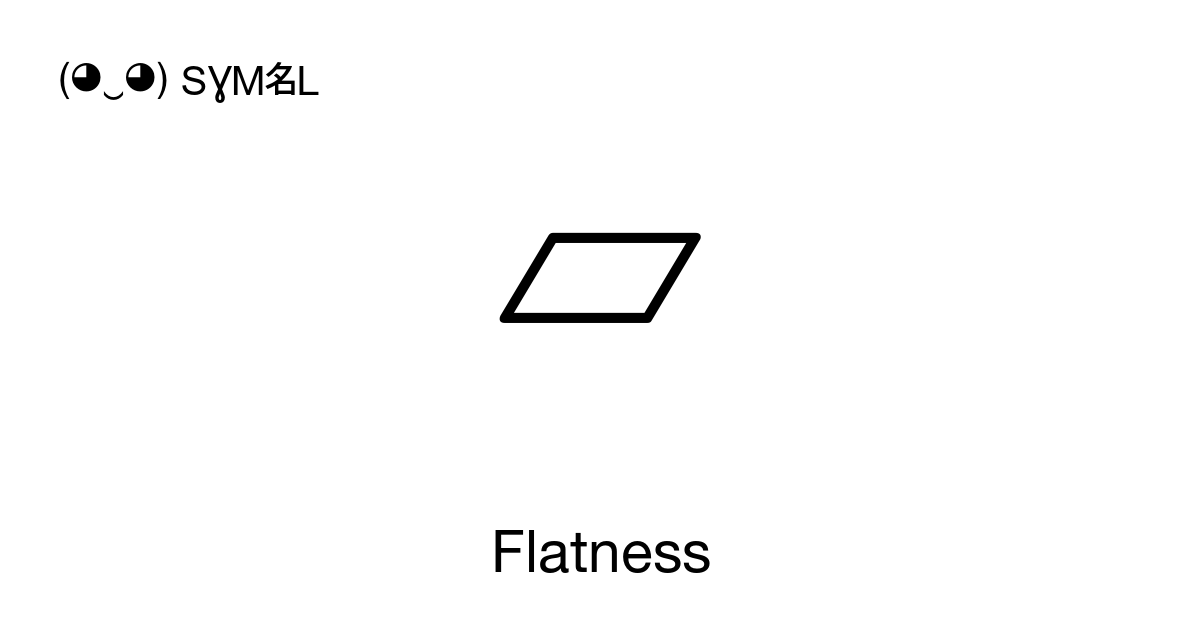Flatness symbol meaning, copy and paste unicode character - ( ‿ ) SYMBL