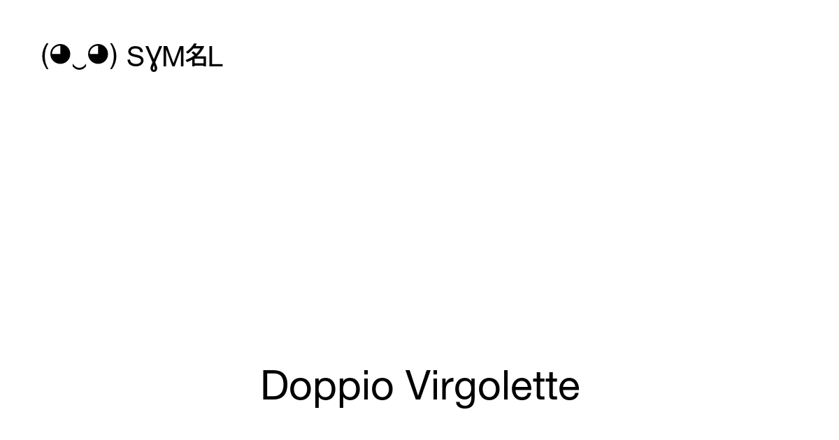 Doppio Virgolette (Virgolette doppie virate), Numero Unicode: U+201C 📖 ...