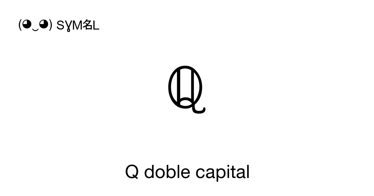 ℚ - Q doble capital (El conjunto de números racionales), Número Unicode ...