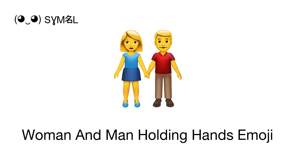 👫 - Woman And Man Holding Hands Emoji Meaning, Copy and Paste