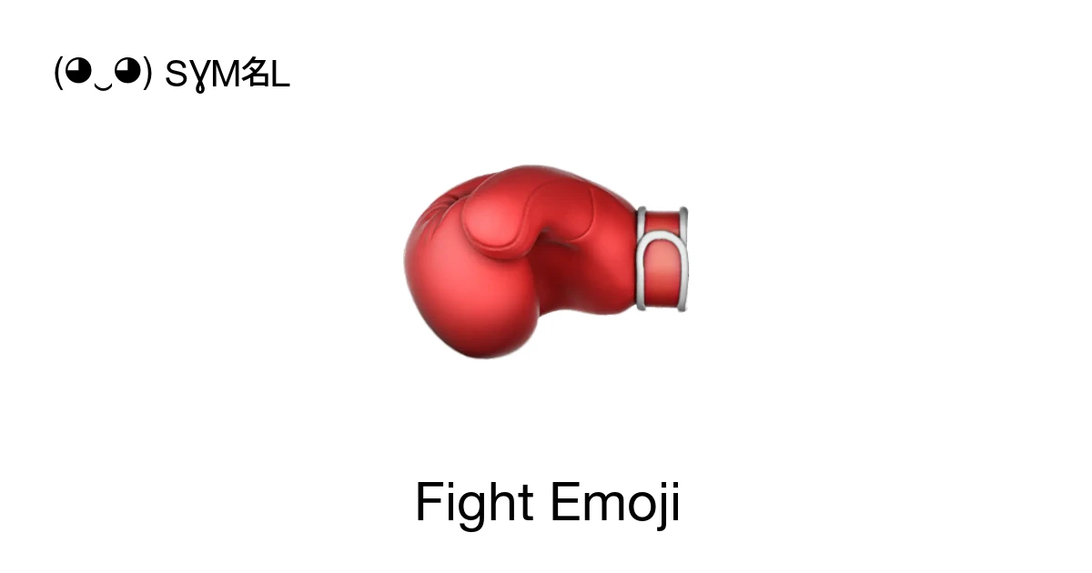 Fight Emojis 🥊💥 copy and use your favorite battle-ready symbols ( ‿ ) SYMBL